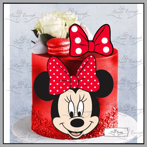 Minnie Mouse Topper - Etsy UK