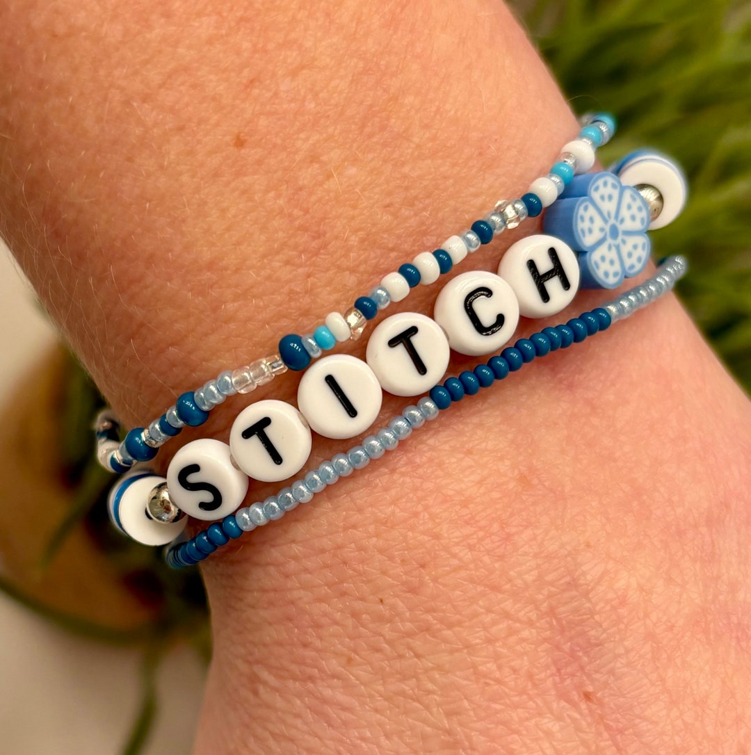 The Stitch Stack, Lilo & Stitch, Stacking Bracelets, Hawaiian Style ...