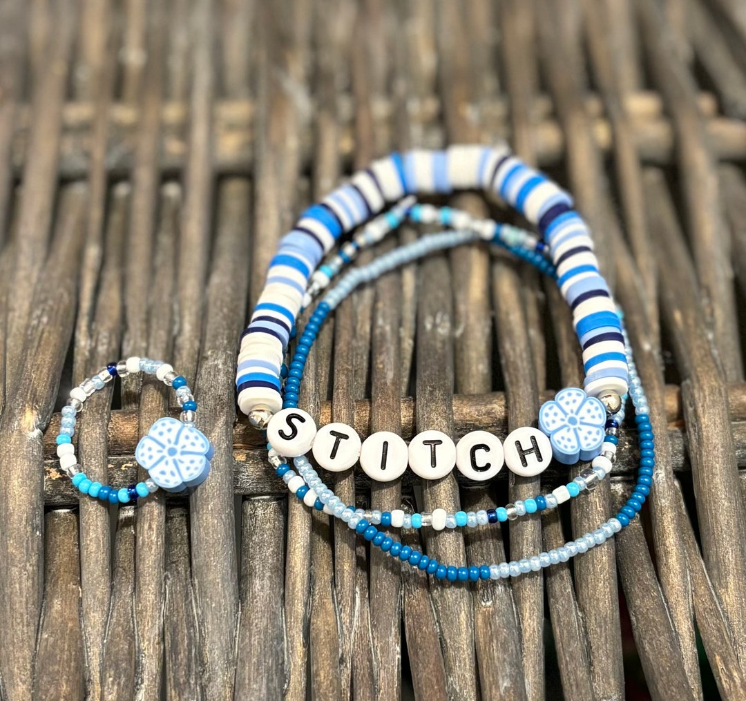 The Stitch Stack, Lilo & Stitch, Stacking Bracelets, Hawaiian Style ...