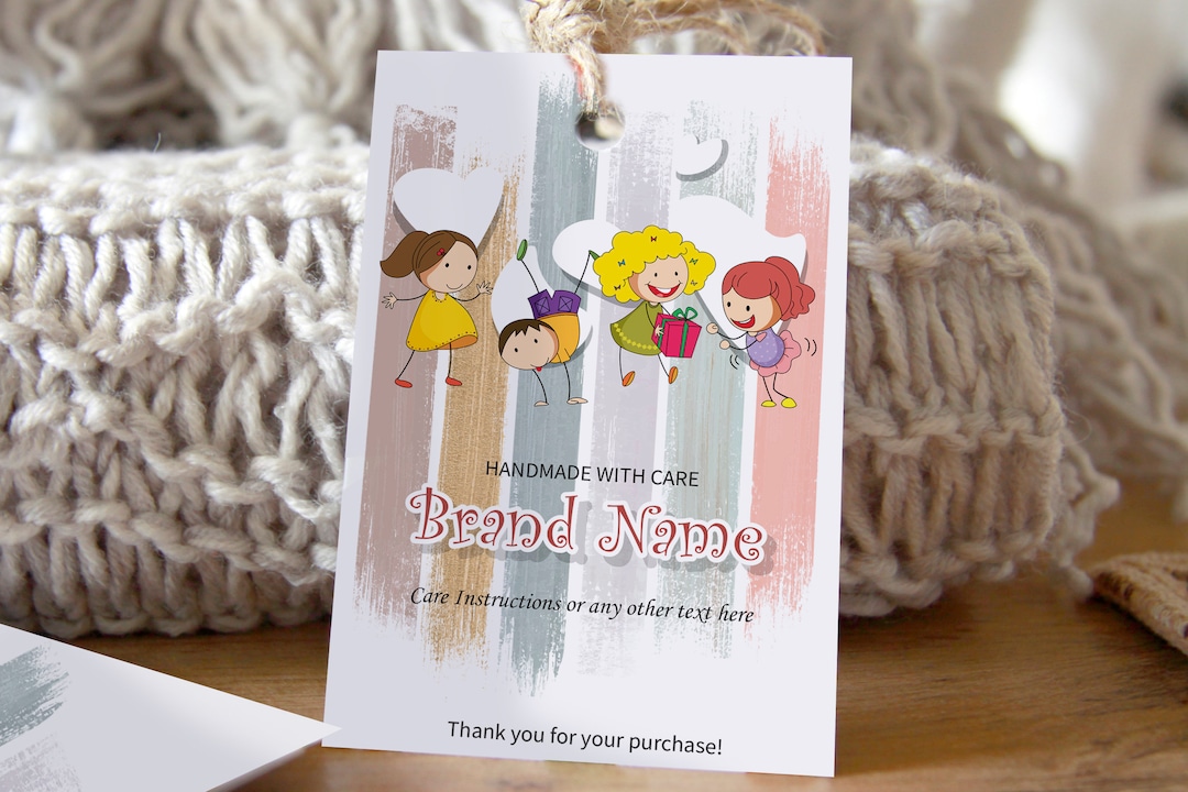 Custom Hang Tags Handmade Toys Hang Tag, Bag Hang Tag, Product Hang ...