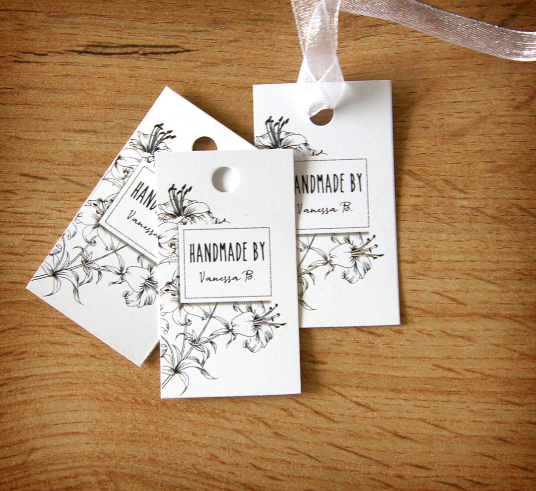 Custom Handmade Clothing Tags: Set of 60 Mini Printed Labels - Etsy
