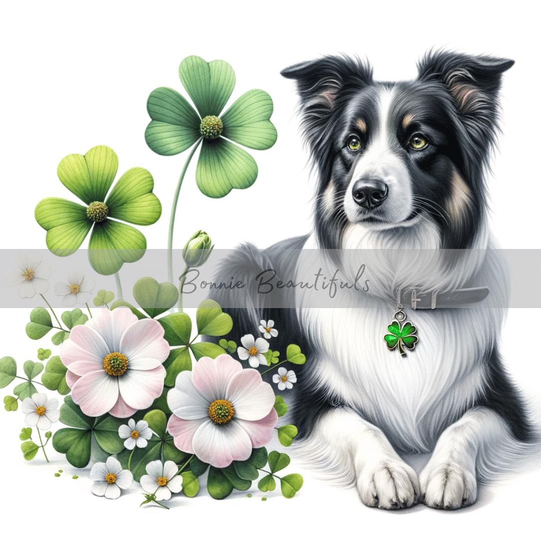 St. Patrick's Day Border Collie Digital Art Volume 6-10 - Etsy