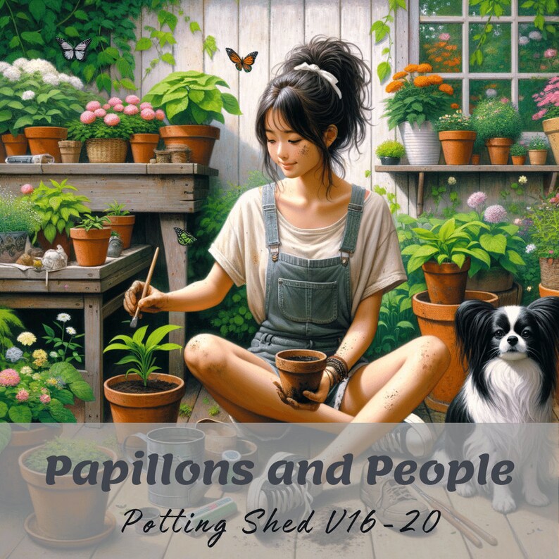 Papillon and People Spring Potting Shed Bundle V16-20 - Etsy