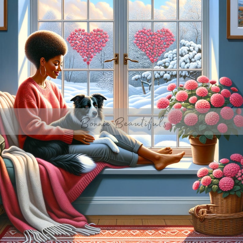 Border Collie Valentine Bundle: Border Collies and Women in Valentine ...