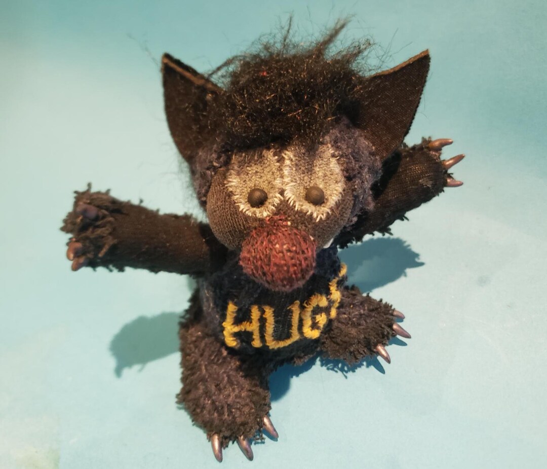Little Werewolf Giving Hugs, "hugs" Stitched on His Belly! - Etsy