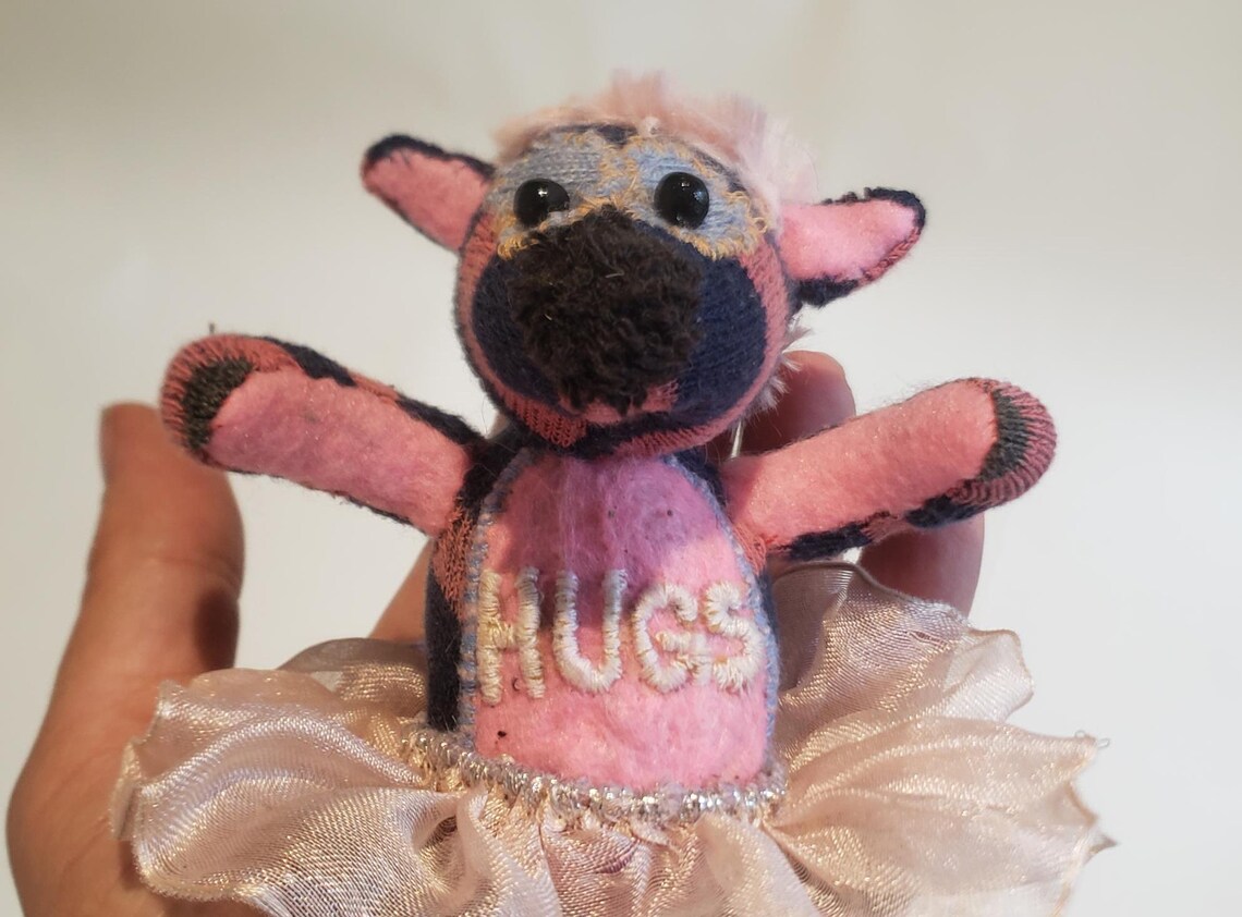 Little Pink-purple-rosa Ballerina Critter, Giving Hugs! - Etsy