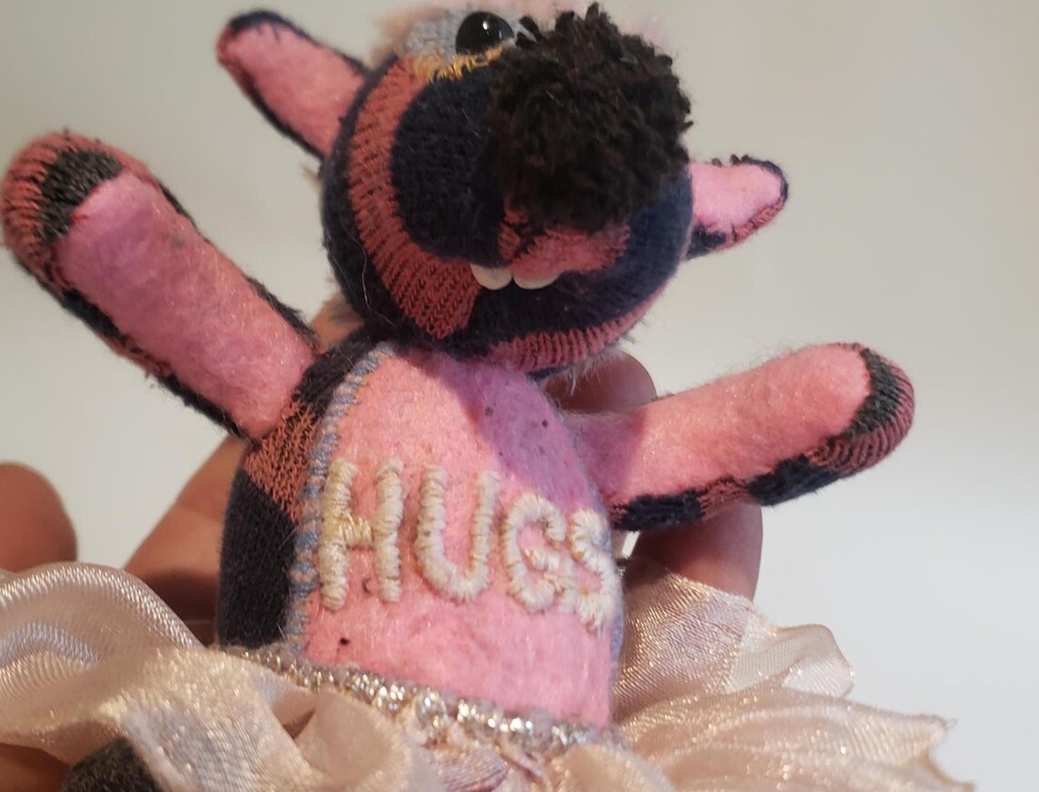 Little Pink-purple-rosa Ballerina Critter, Giving Hugs! - Etsy
