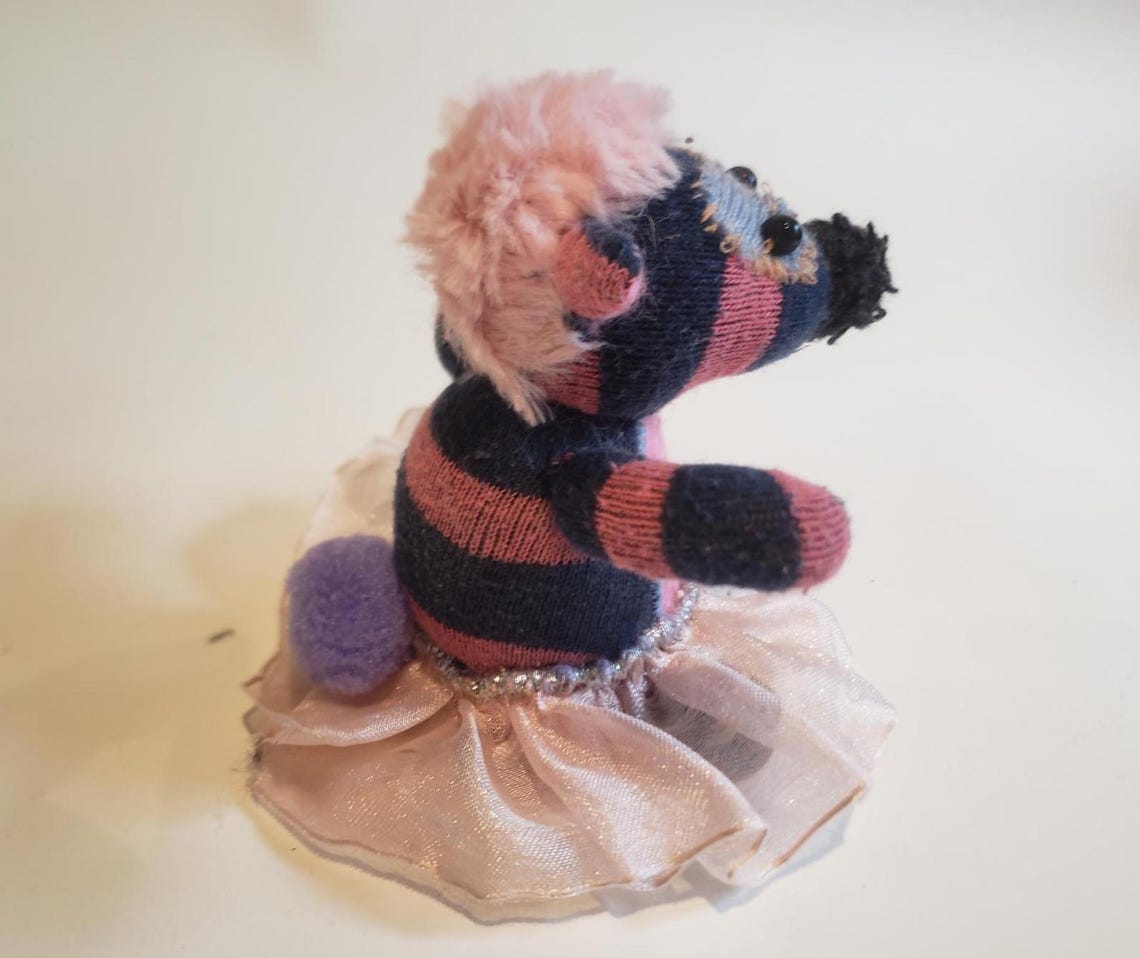 Little Pink-purple-rosa Ballerina Critter, Giving Hugs! - Etsy
