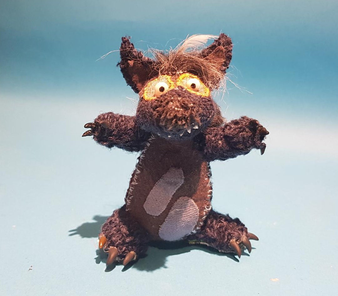 Little Werewolf With a Tiny Feather in His Hair! - Etsy