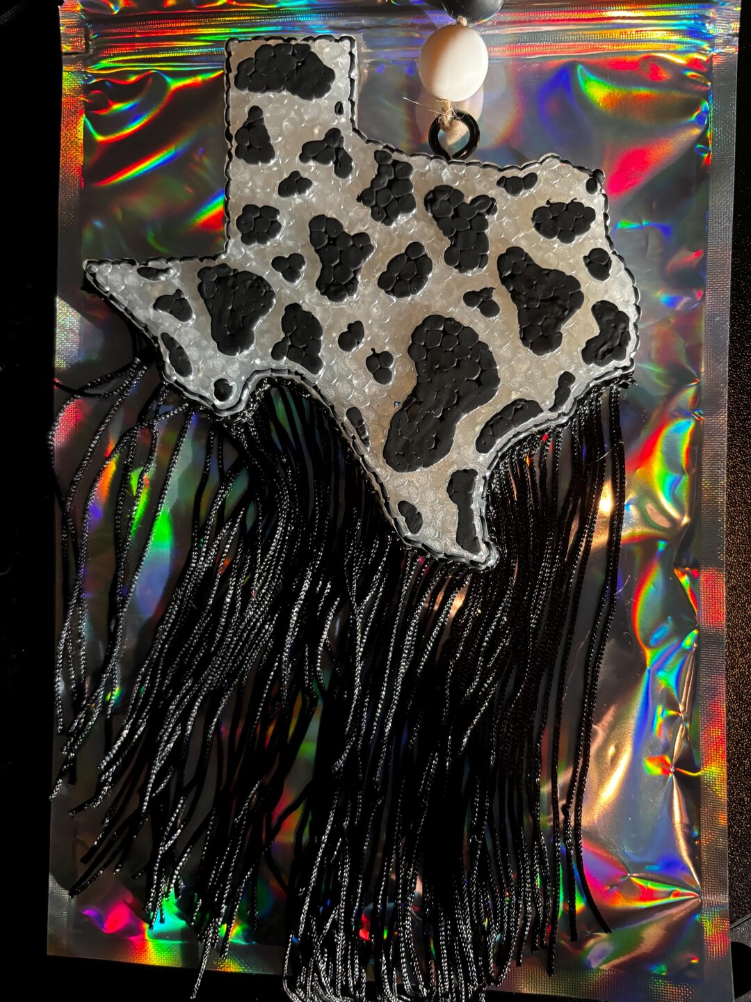 Texas Cow Freshie, Cow Freshie, Texas Cow Print, Texas Pride Freshie ...