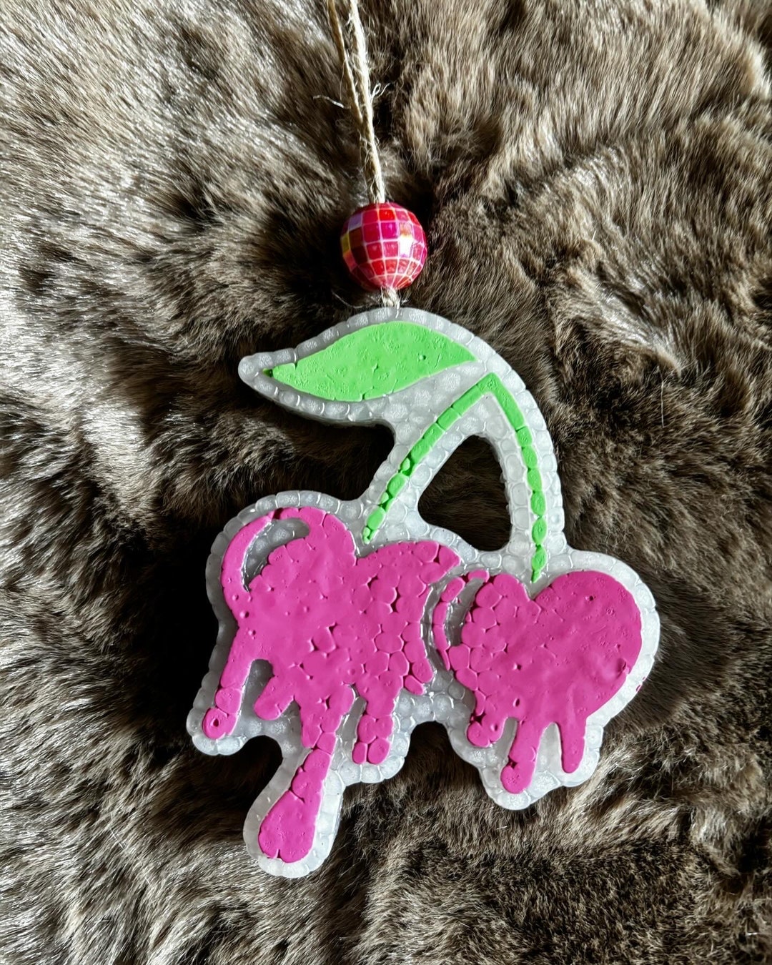 Drippy Cherry Freshie, Cherry Car Freshie, Trippy Cherries, Car Air ...