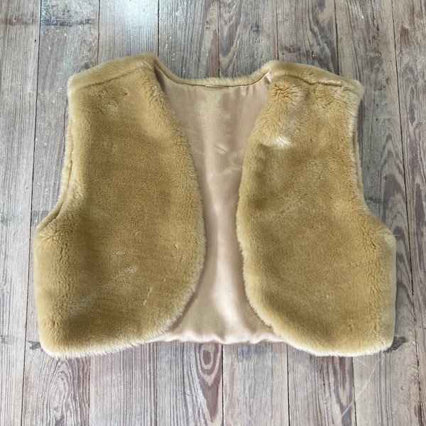 Fur Cropped Vest - Etsy