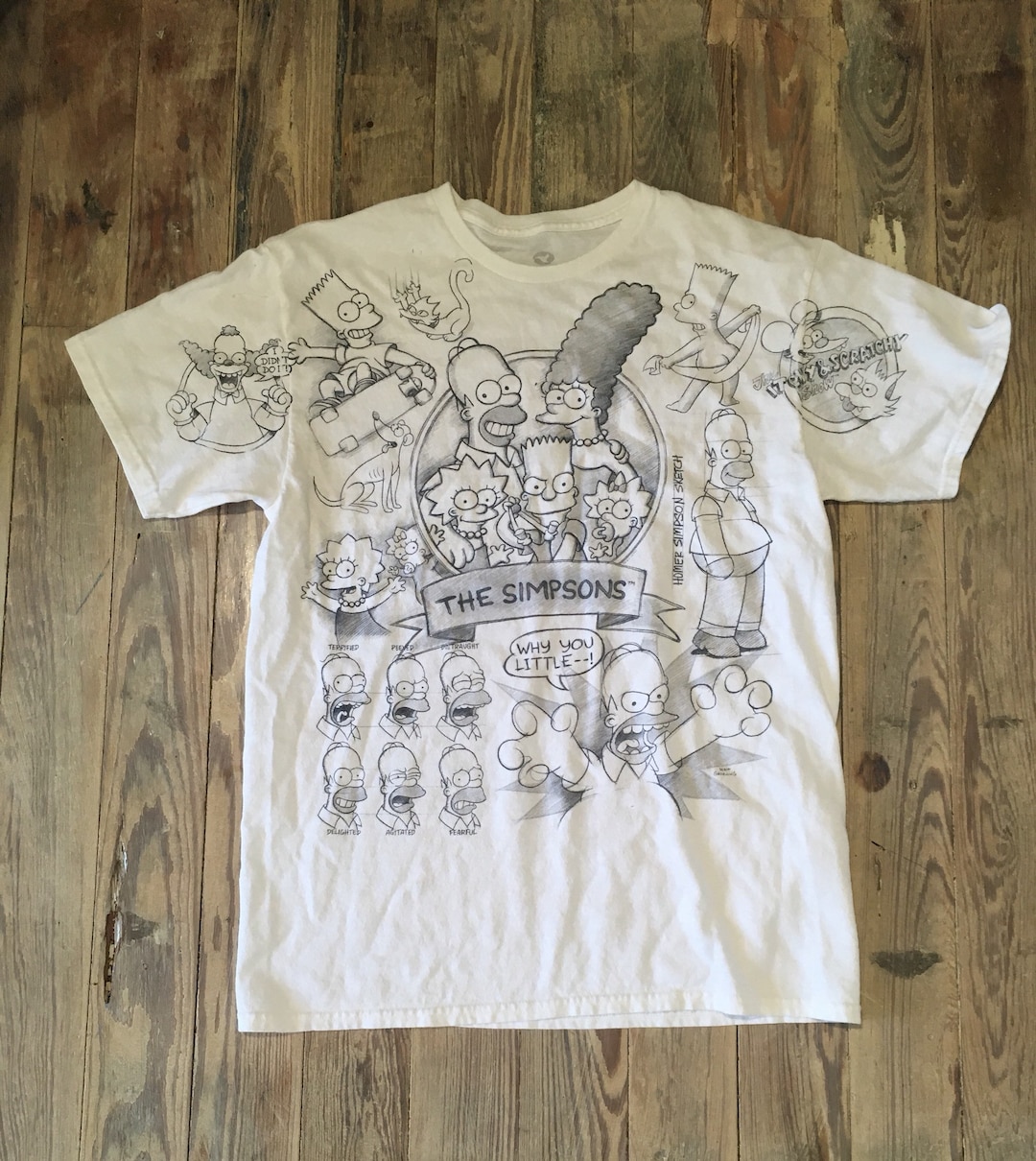 The Simpsons Tee - Etsy