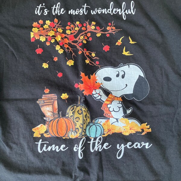 Snoopy Fall Sweatshirt - Etsy