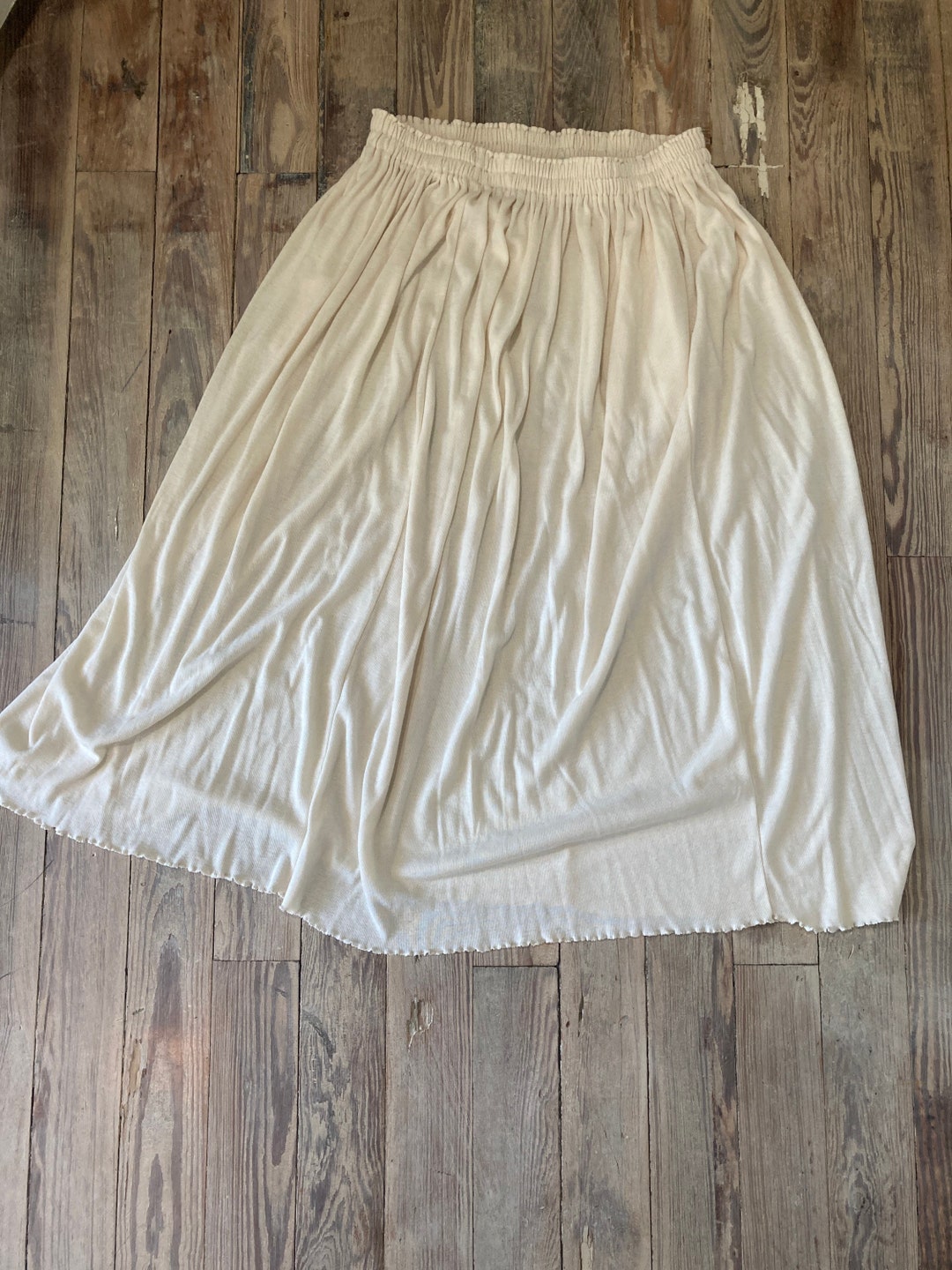 Cream Colored Made in Usa Soft Skirt - Etsy
