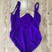 Purple Ribbed Bathing Suit - Etsy