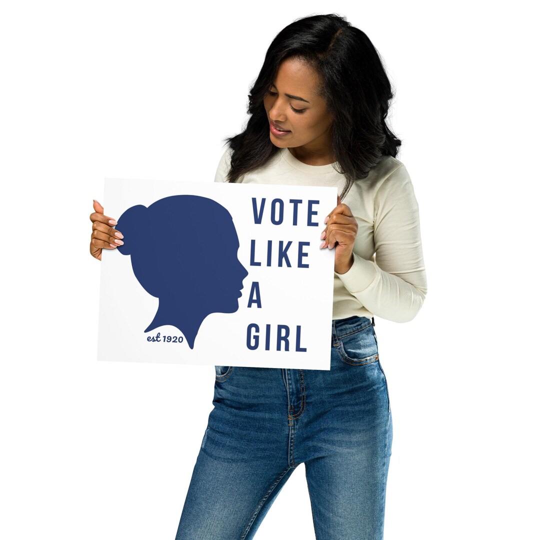 Vote Like A Girl Poster - Etsy