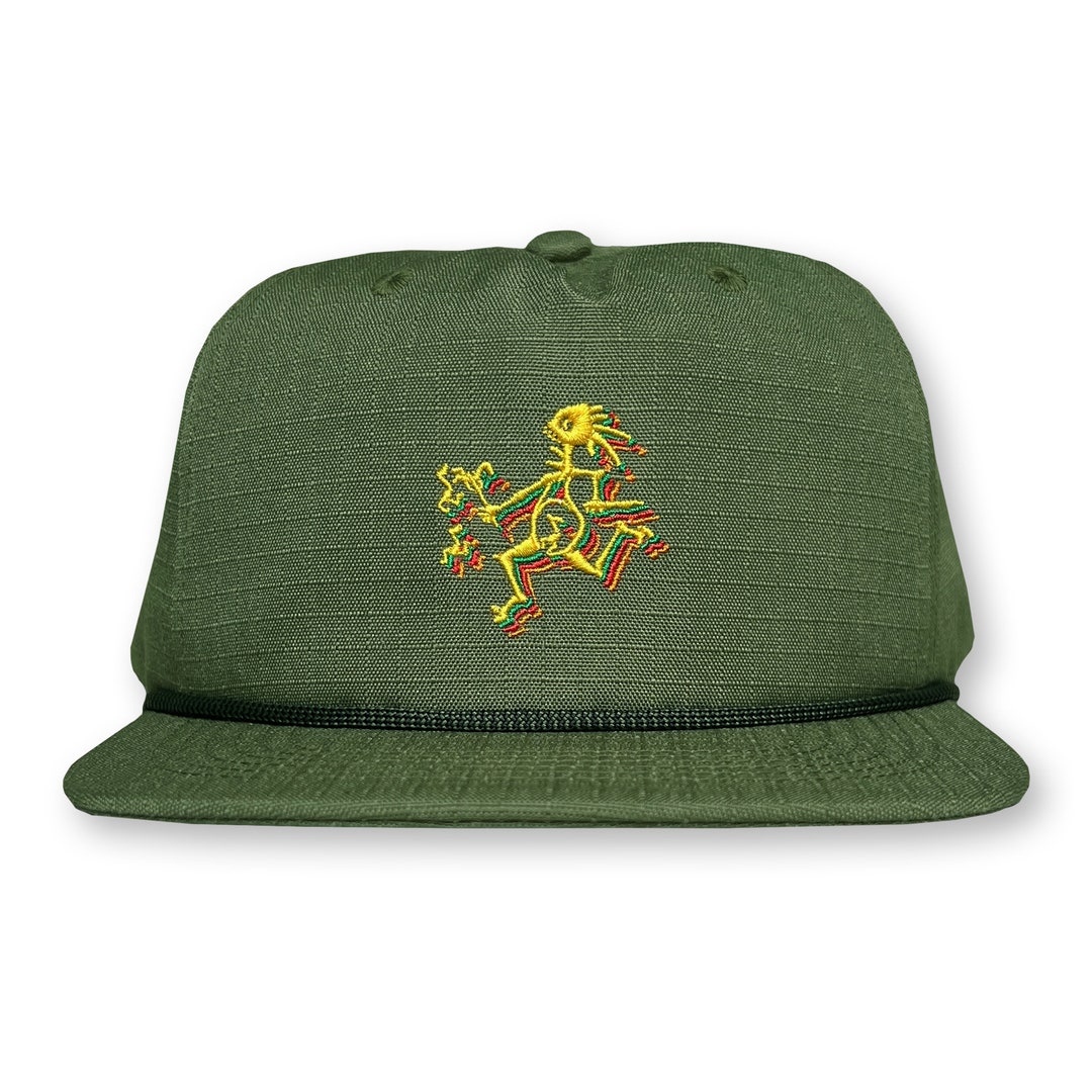 Widespread Panic Rope Hat / Olive Ripstop Nylon With Goldenrod Note ...