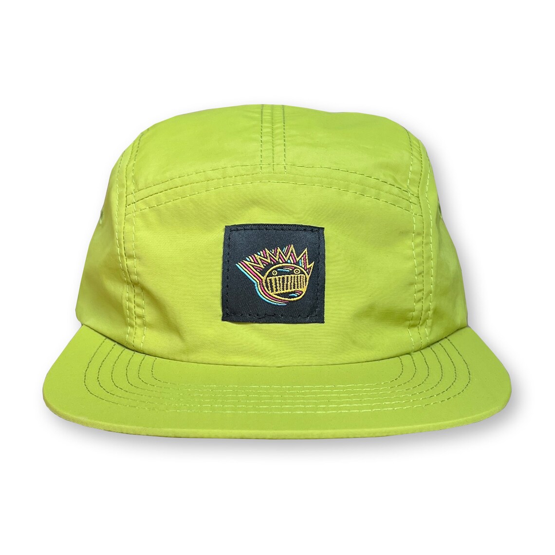 Ween Five Panel Hat / Split Pea Nylon With Wheat Boognish Patch - Etsy