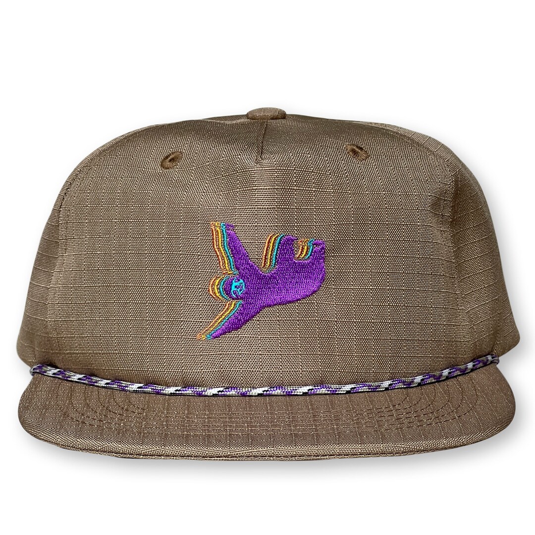 Sloth Rope Hat / Biscotti Nylon With Grape Sloth - Etsy