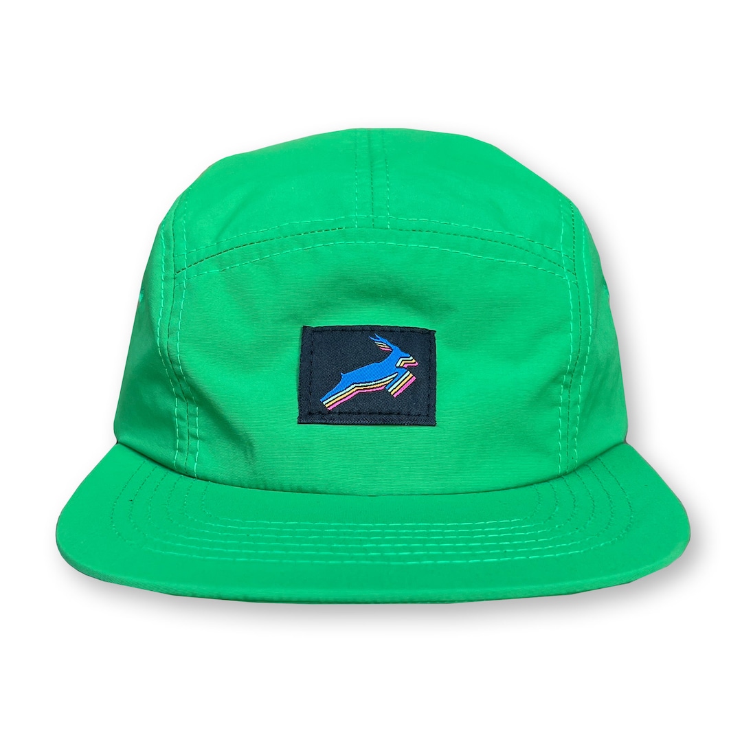 Antelope Five Panel Hat / Sour Apple Nylon With Lite Brite - Etsy