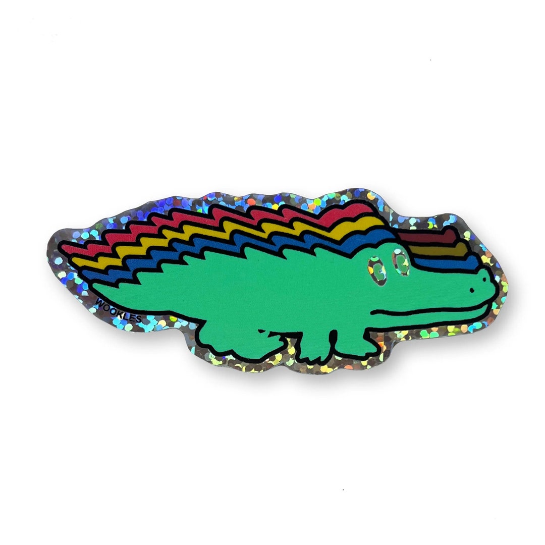 King Gizzard Gator Glitter Sticker - Etsy