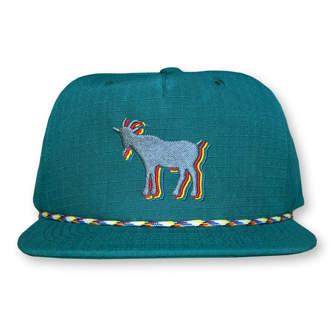 Billy Strings Rope Hat / Peacock Ripstop Nylon With Mercury Goat - Etsy