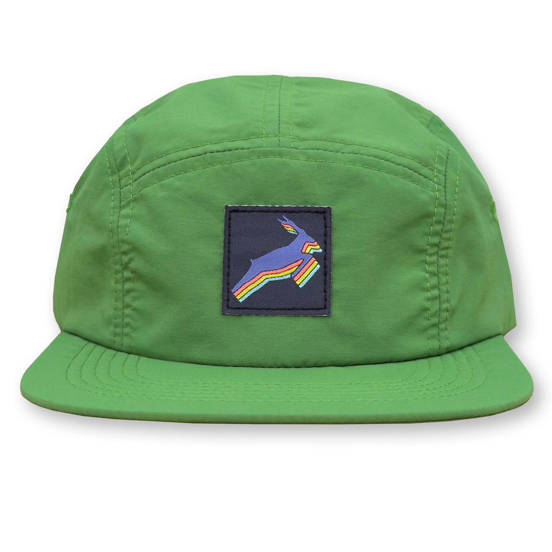 Antelope Five Panel Hat / Dad's Lawn Nylon With Lite Brite Antelope ...