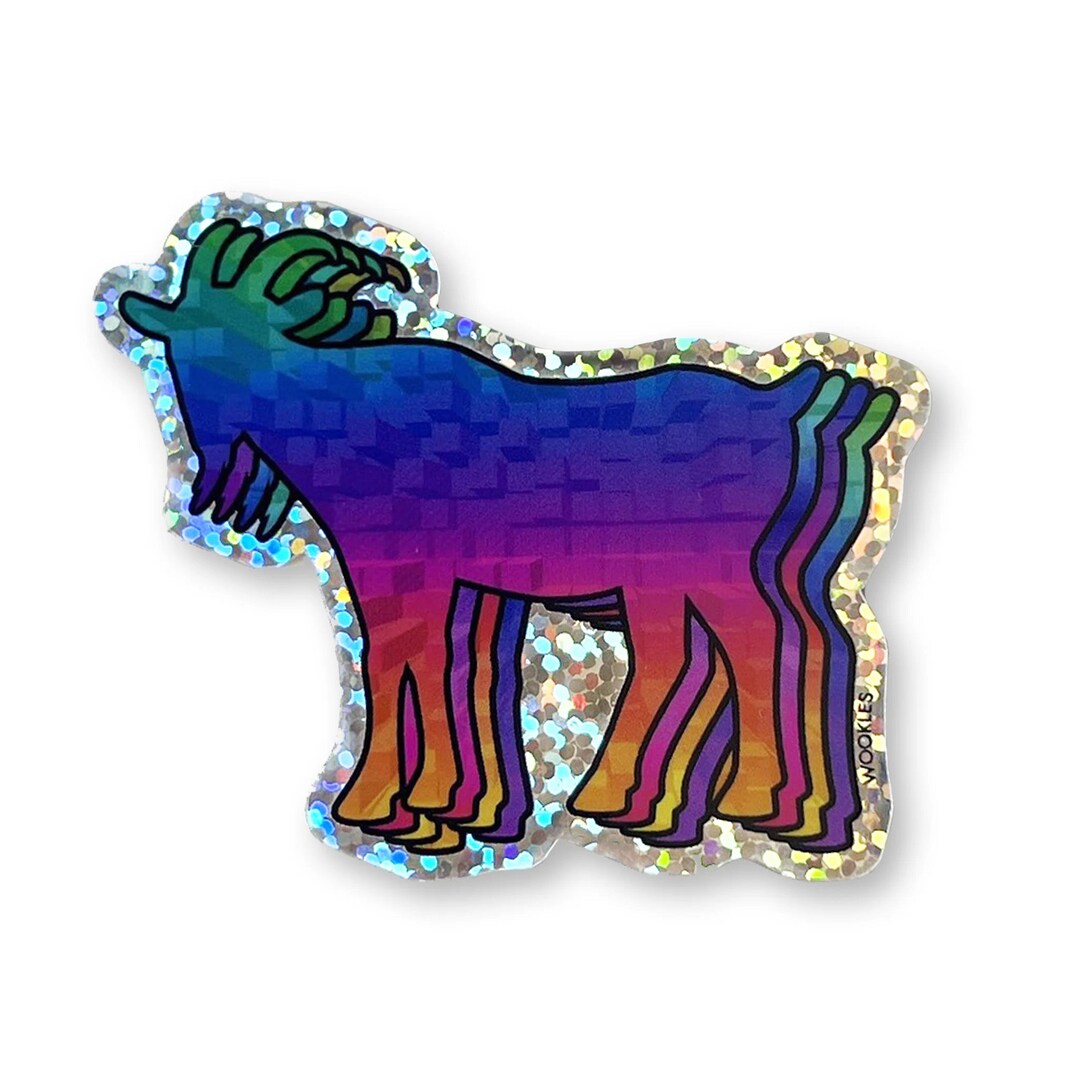 Billy Strings Goat Glitter Sticker - Etsy