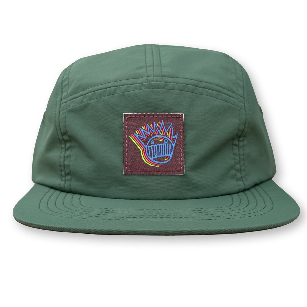 Ween Boognish Five Panel Hat / Artichoke Nylon With Brown AF Boognish Patch - Etsy