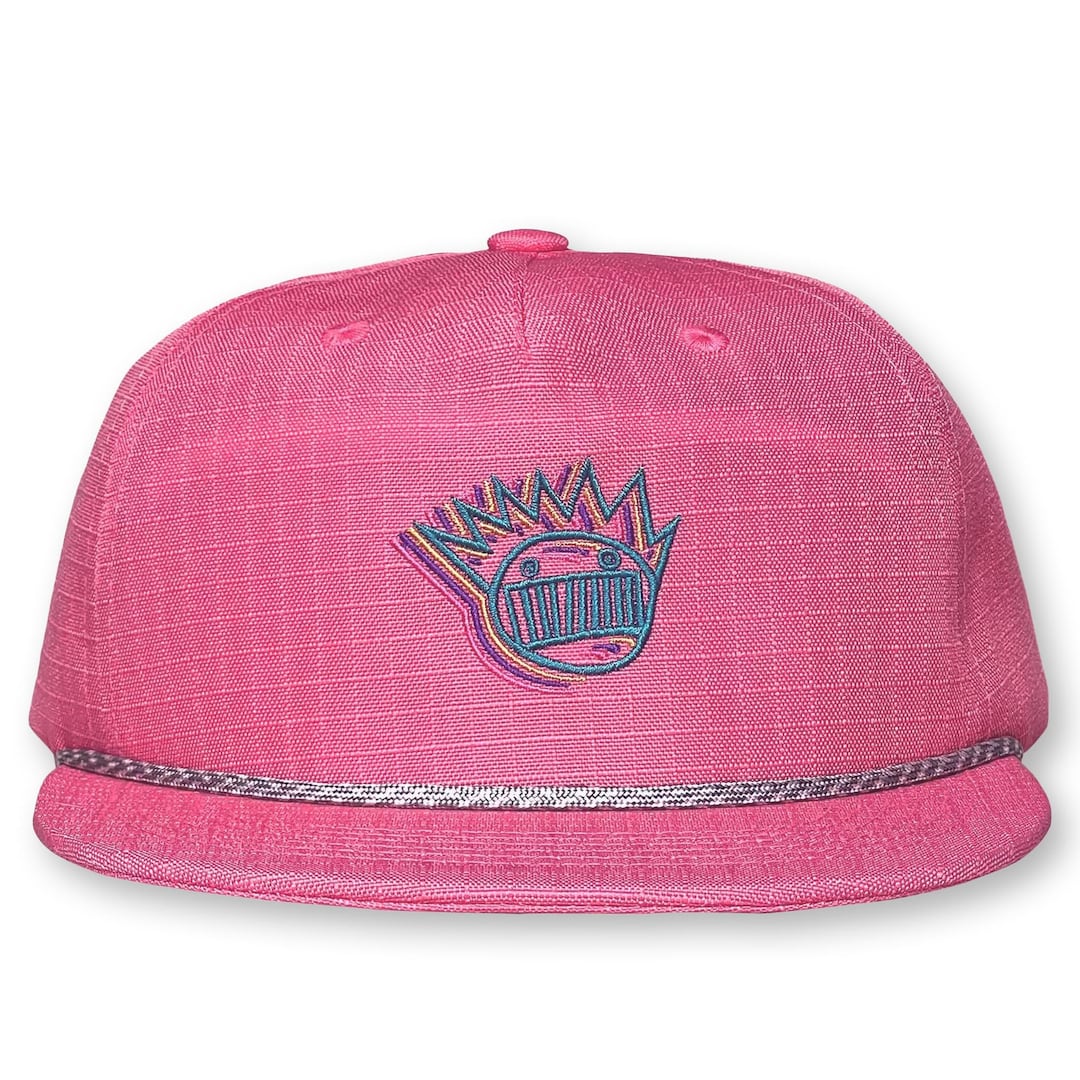 Ween Rope Hat / Coral Ripstop Nylon With Jungle Boognish - Etsy