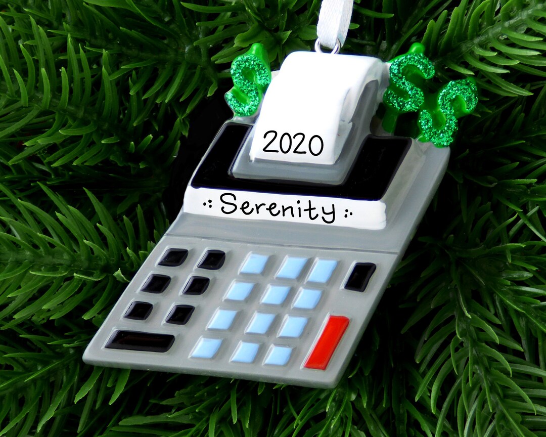 Accountant Personalized Ornament Calculator New Job Hand Personalized ... Accountant Personalized Ornament Calculator New Job Hand Personalized ...