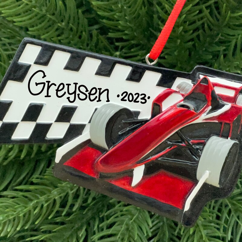 Race Car Ornament - Etsy