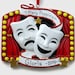 Drama Personalized Ornament Tragedy and Comedy Theater Masks Stage ...