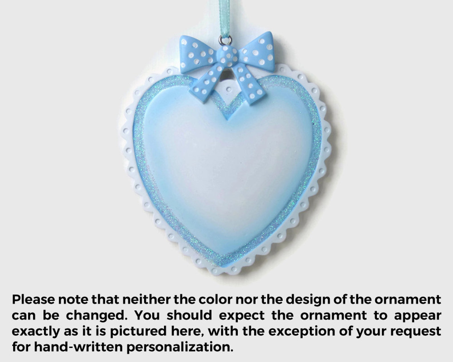 Baby Boy Heart Personalized Ornament Baby's First - Etsy