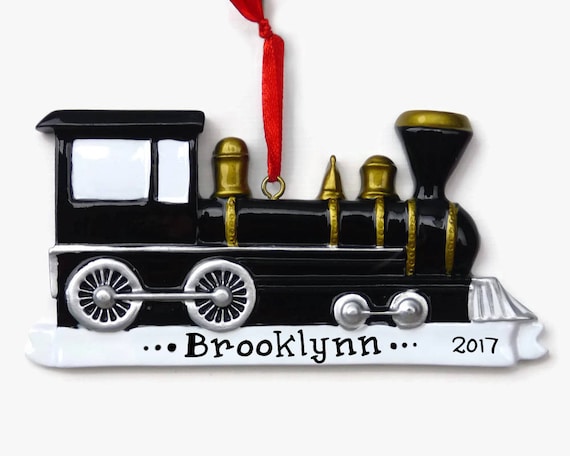 Locomotive Personalized Ornament Classic Train Steam | Etsy