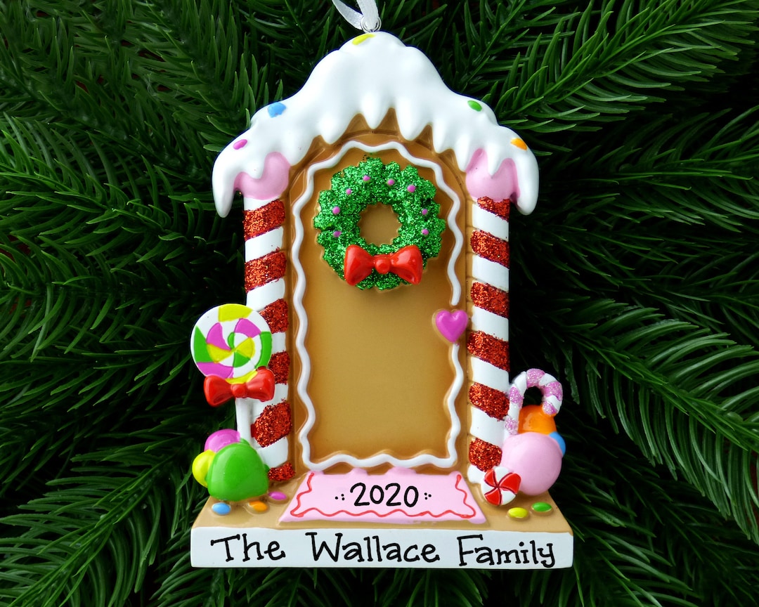 Gingerbread Door Personalized Ornament - Gingerbread House - New Home ...