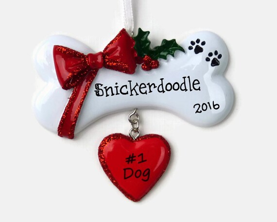 Number 1 Dog Personalized Ornament Hand Personalized | Etsy
