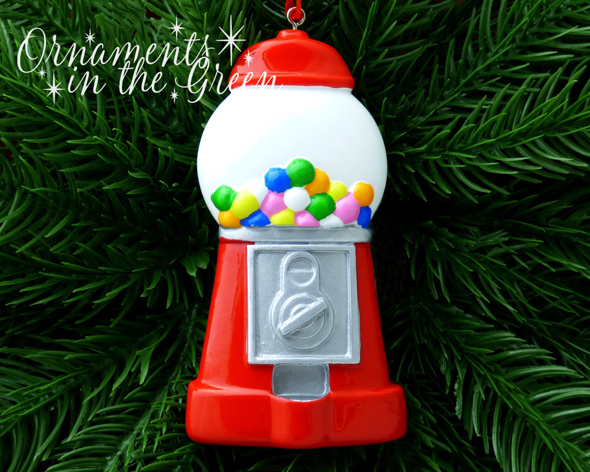 Gum Ball Machine Personalized Ornament Candy Gumballs - Etsy