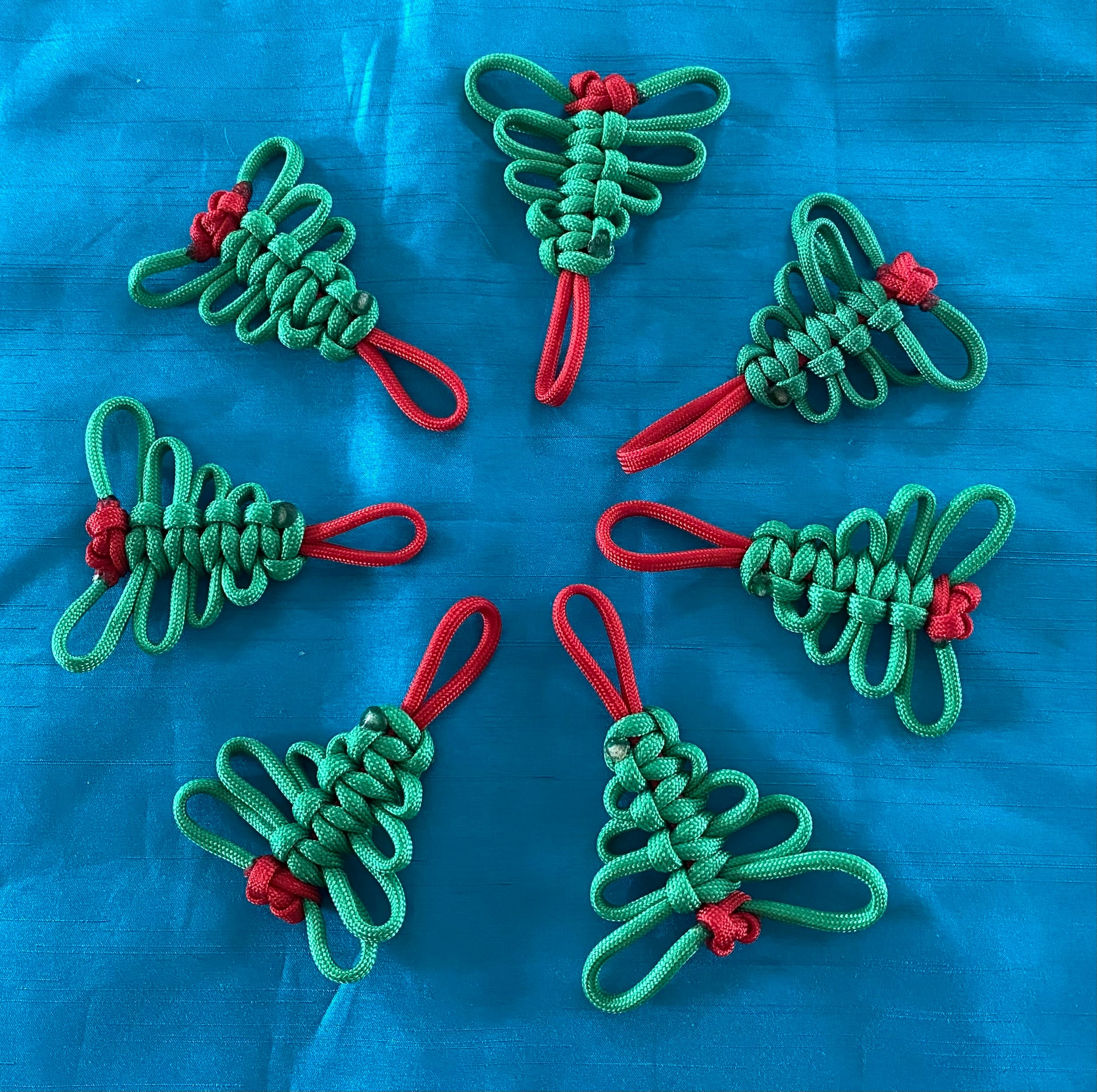 Paracord Christmas Trees - Set of 6 - Etsy