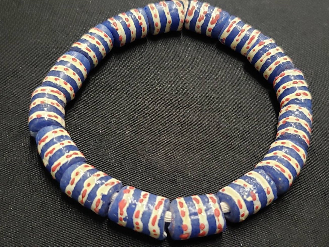 Ghana Krobo Beads 16 Handmade African Tube Beads for Jewelry - Etsy