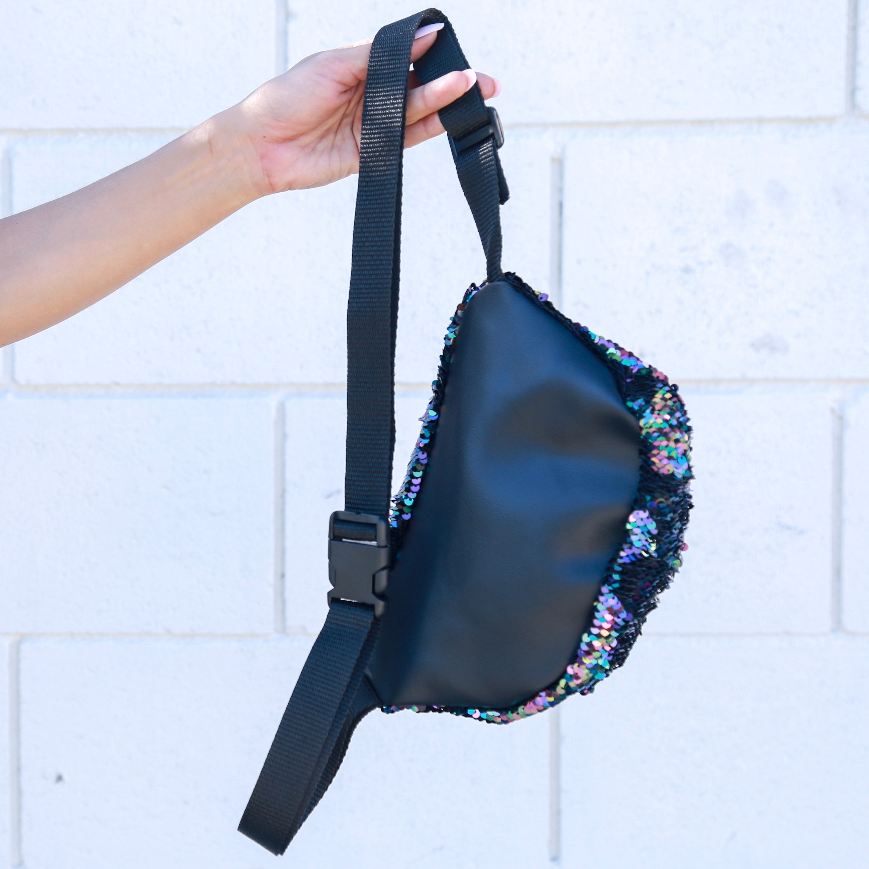 Purple Blue Mermaid Sparkle Sequin Fanny Pack Bum Waist Bag Festival ...