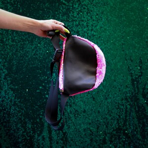 Pink Irridescent Mermaid Moveable Reversible Sequin Fanny Pack Bum ...