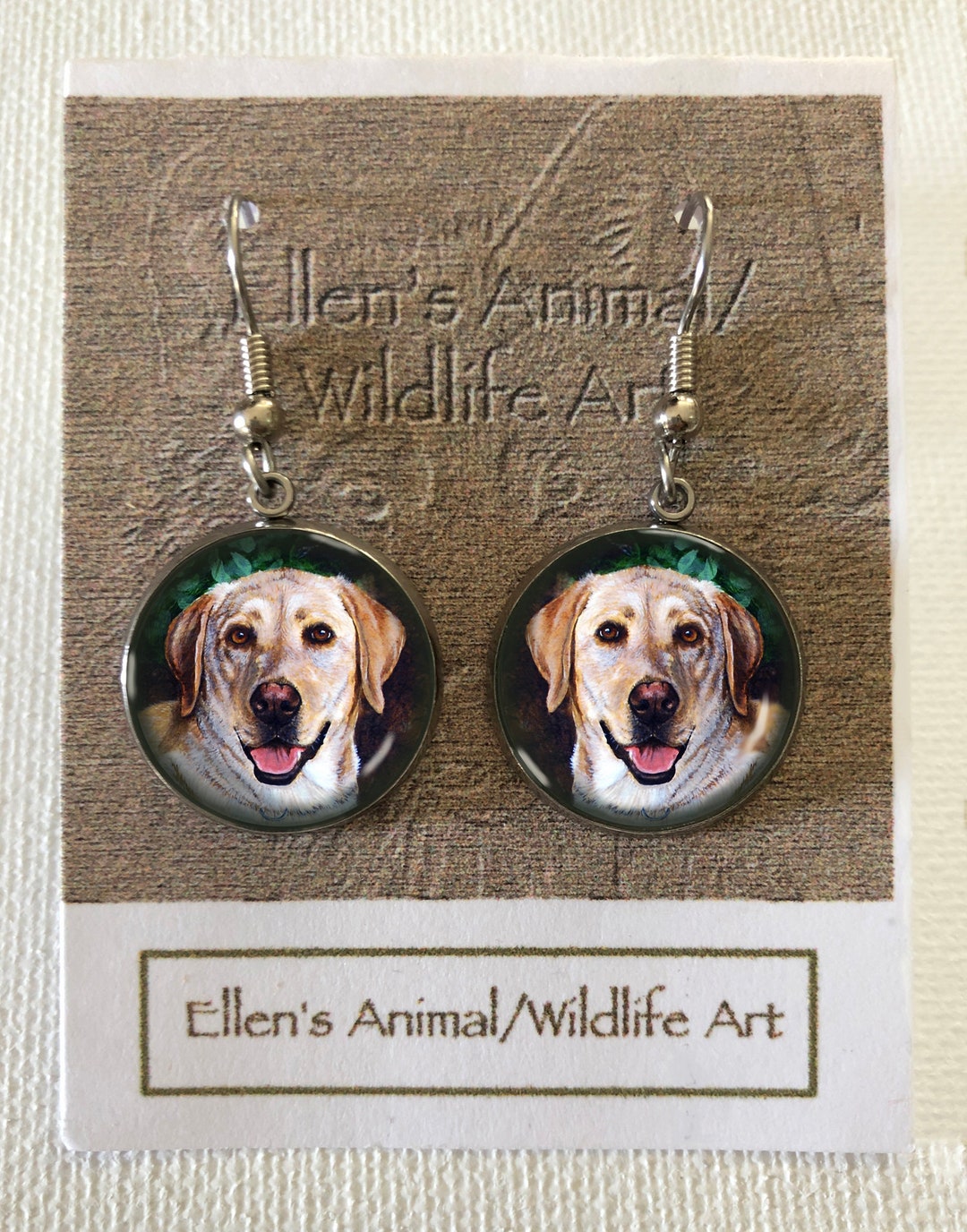 Yellow Lab Earrings, Labrador, Retriever, Jewelry, Earrings, Lab, Pet ...