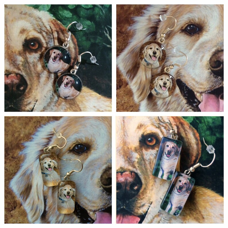 Yellow Labrador Earrings Golden Retriever Earrings Lab - Etsy