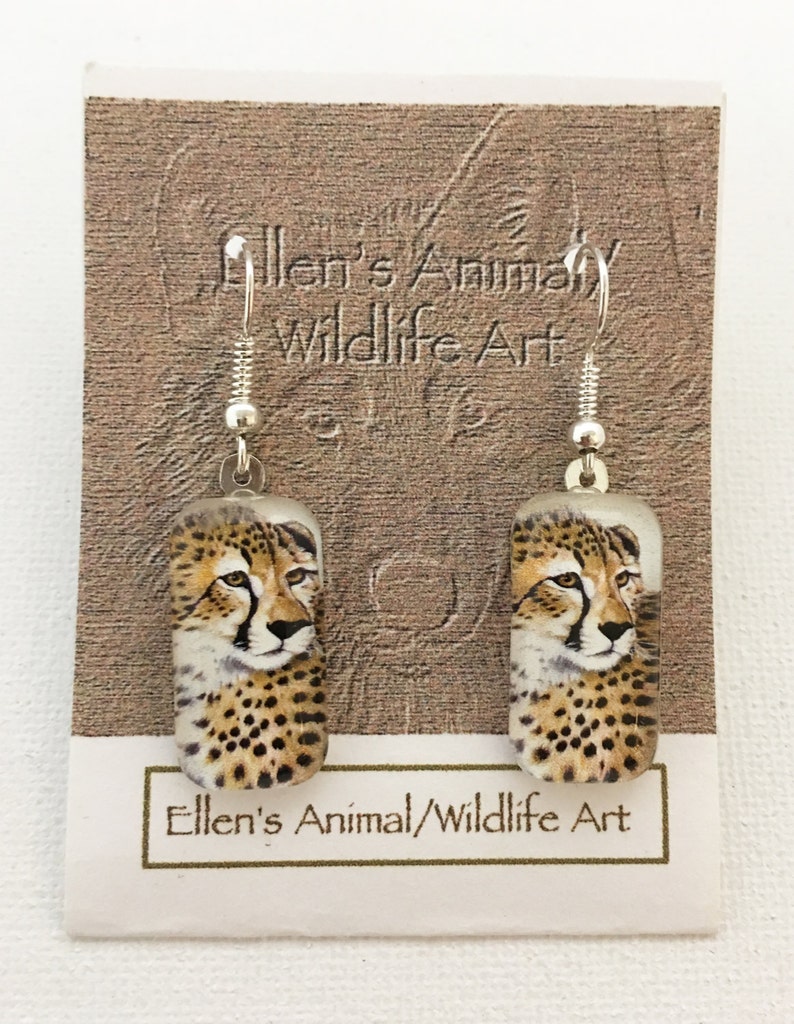Cheetah Earrings Cheetah Jewelry Wildlife Jewelry Wildlife - Etsy