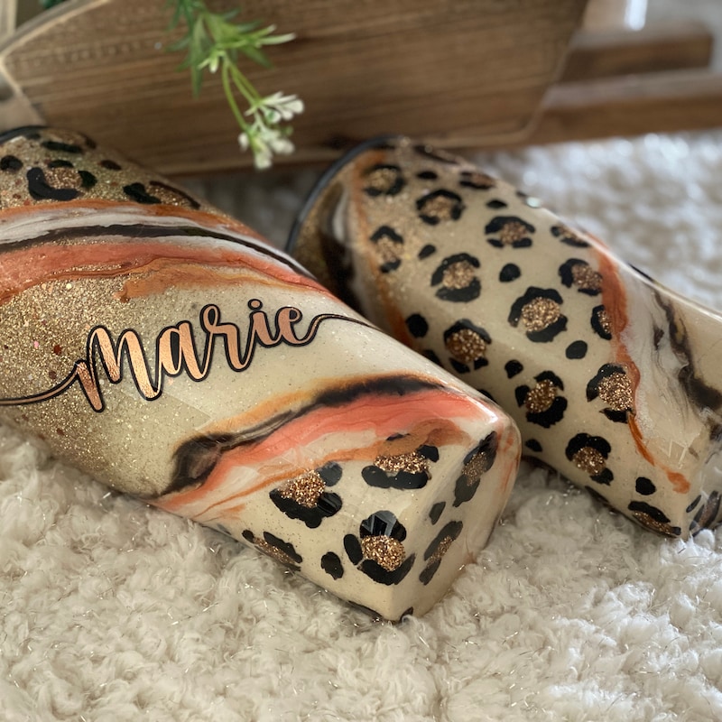 Leopard Print Tumbler - Etsy
