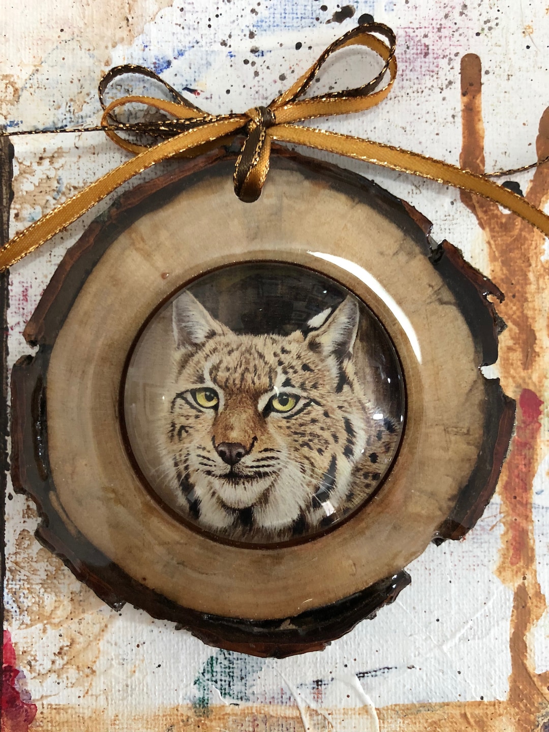 Lynx Ornament, Eurasian Lynx, Wild Cat, Wildlife, Lynx Art, Handmade ...