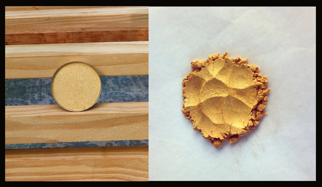 Gold Lush mineral Eyeshadow. Natural Pressed Loose or Refill - Etsy
