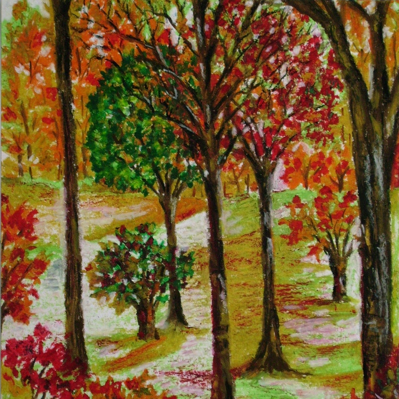 Pastel Landscape - Etsy